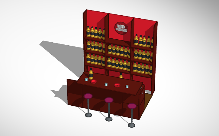 3D design Barra Bar - Tinkercad