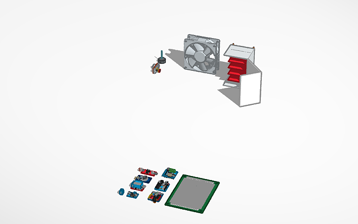 3D design COMPLETE COMPONENTS - Tinkercad