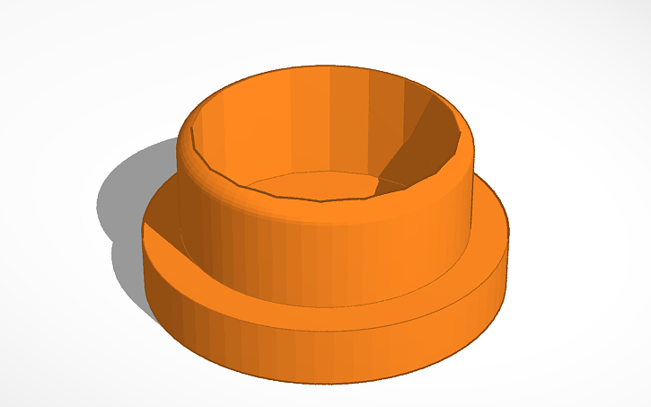 3D design 3/4 PVC Cap - Tinkercad
