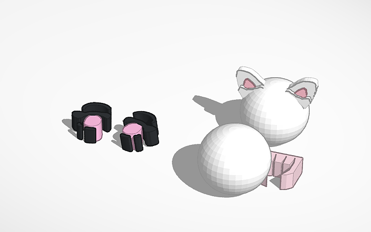 3D design cat - Tinkercad