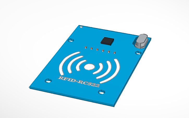 3D design Module RFID - Tinkercad
