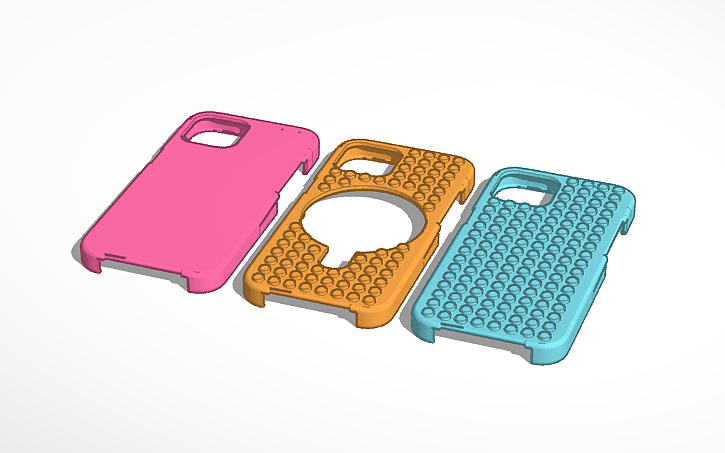 3D design Lego iPhone 13 MagSafe Final - Tinkercad