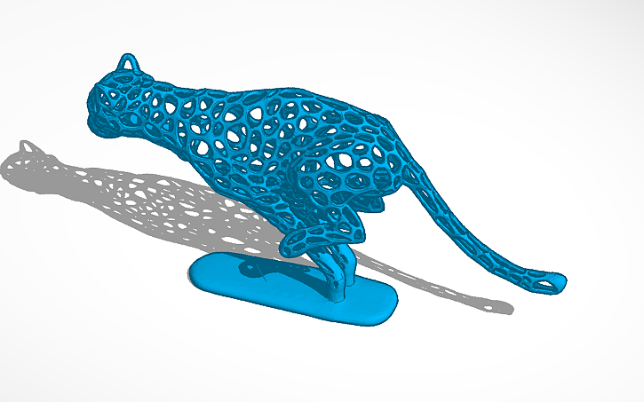 3D design Leopard Netz - Tinkercad