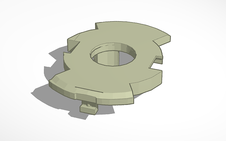 3D design Beyblade Burst Sparking Chip Template - Tinkercad