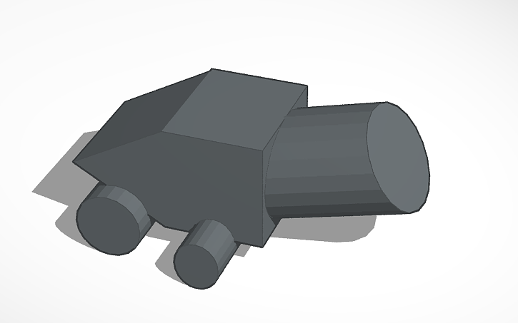 3D design cannon - Tinkercad