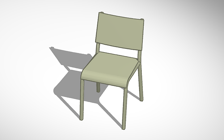 3D design Chair 3D Model - Tinkercad
