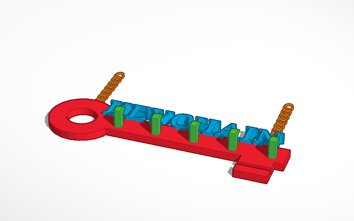 3D design KeyChain - Tinkercad