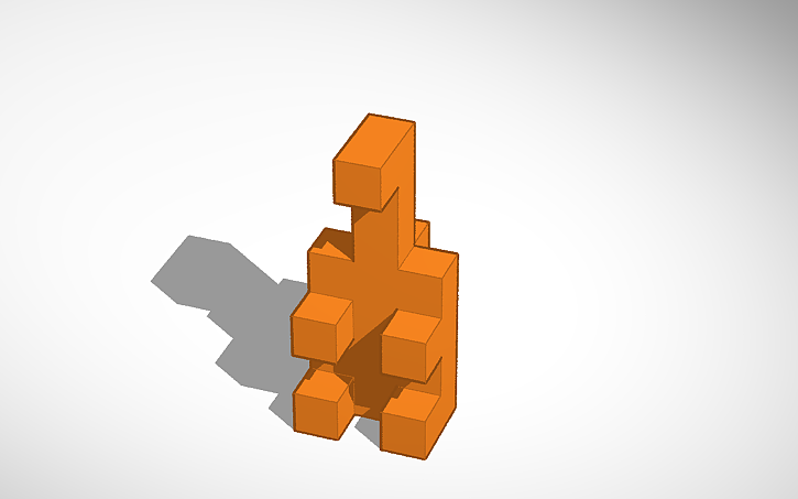 3D design t-rex - Tinkercad