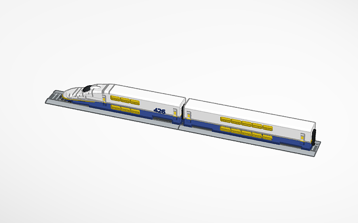 3D design Larvarian Express 426 (GLR E4 class Shinkansen) - Tinkercad