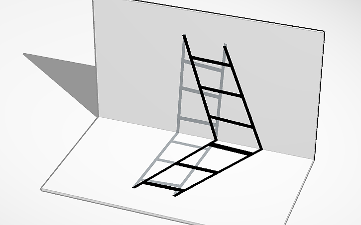 3D design Ladder Illusion - Tinkercad