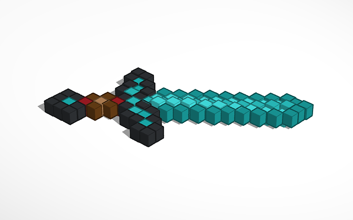 3D design Jayden's Diamond Sword!!!!!!!!(NOT A COPY!!!!!!!) - Tinkercad