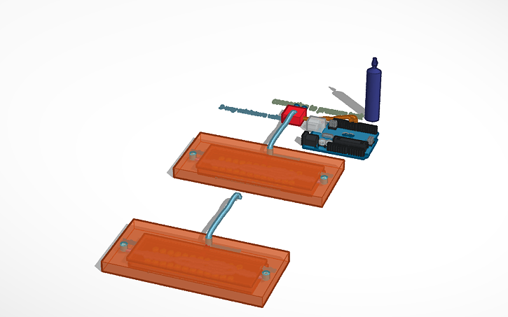 3D design Microfluidic chip - Tinkercad