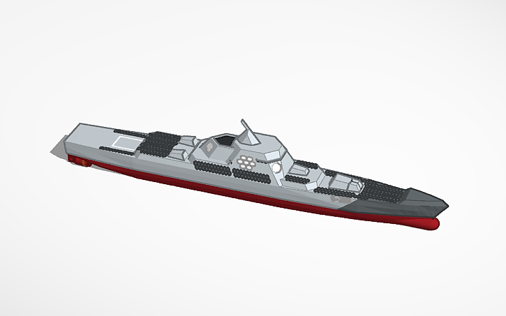 3D design AS Gryphon II Class - Tinkercad