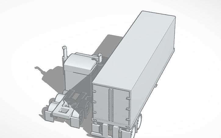 3D design Semi Truck - Tinkercad