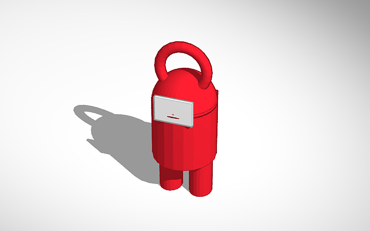 3D design Among Us key ring/Llavero Among Us - Tinkercad
