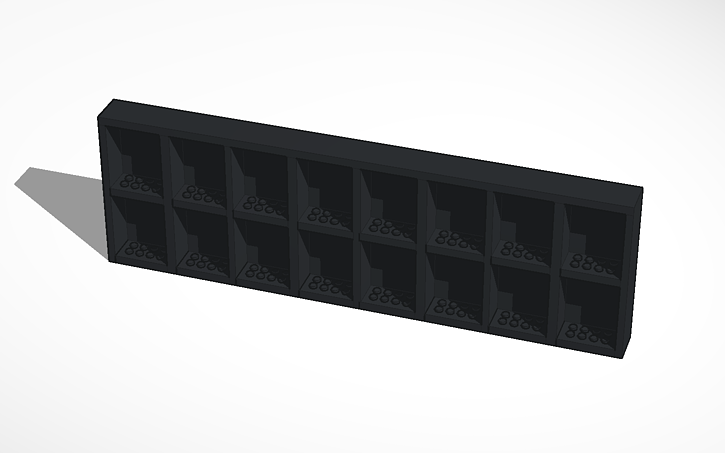 3D design lego display case - Tinkercad