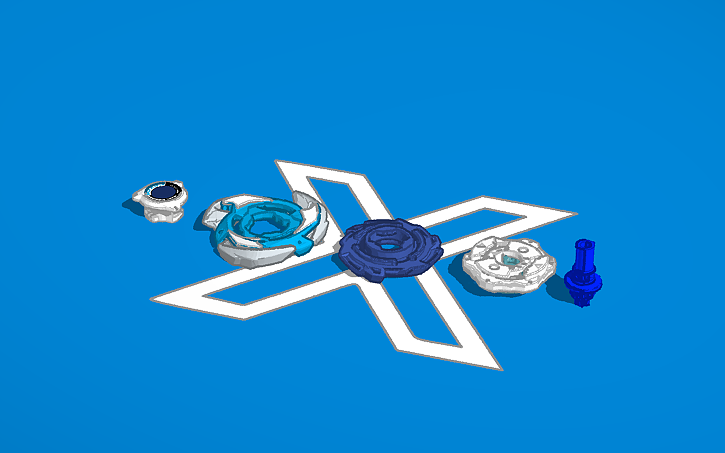 3D design beyblade x dran brave CX(amendment) - Tinkercad