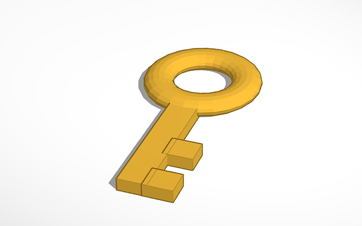 3D design key - Tinkercad