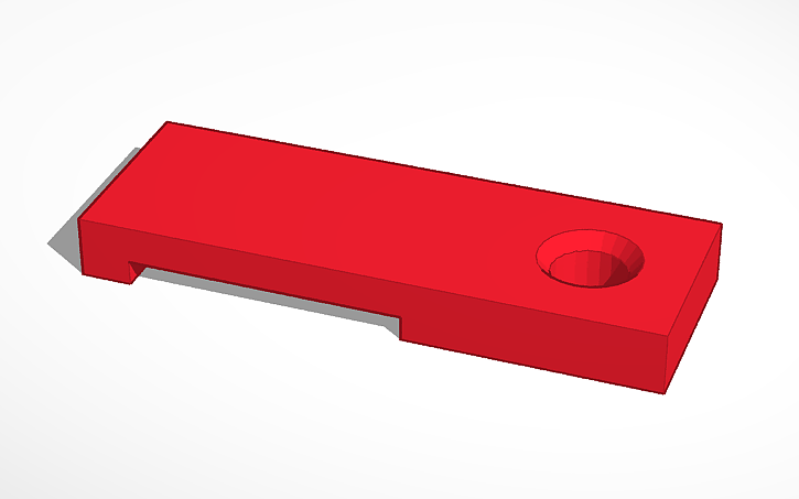 3D design LED Light Strip Holder - Tinkercad