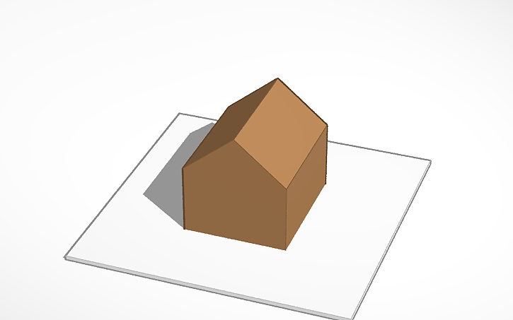 3D design Gingerbread House - Tinkercad
