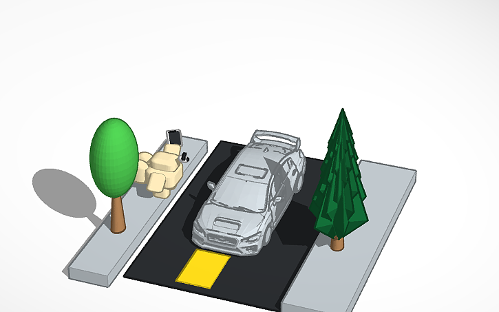 3D design Subaru WRX STI - Tinkercad