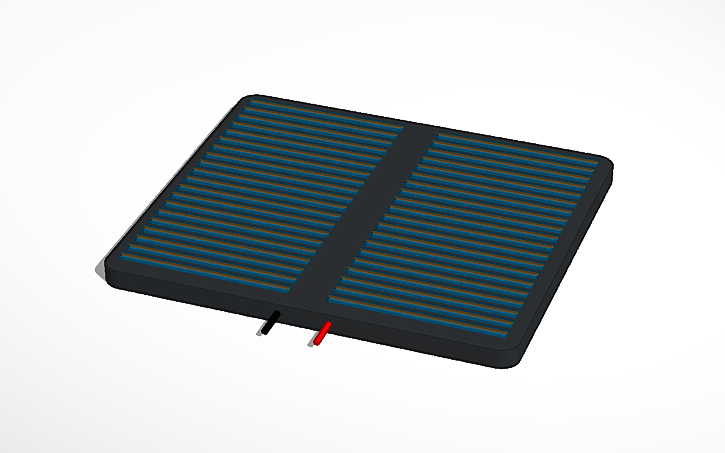 3D design Panel Solar - Tinkercad