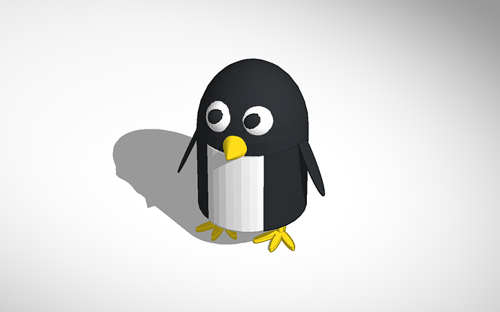 3D design penguin - Tinkercad