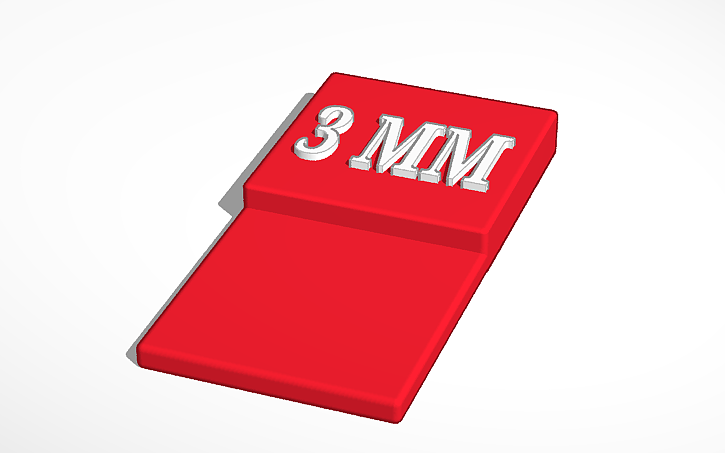 3D design 3MM guage - Tinkercad