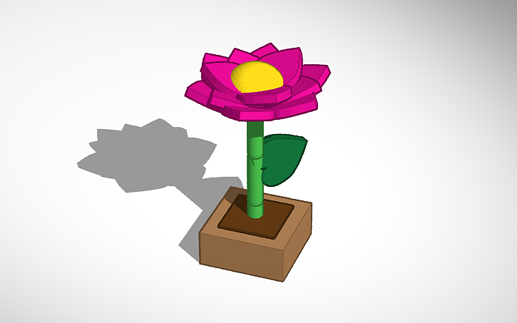 3D design beginner's flower : ) - Tinkercad
