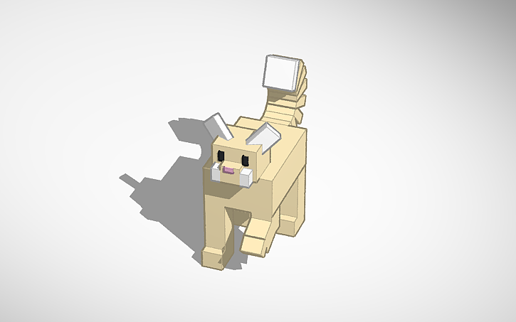 3D design Cat 🐈 😻 - Tinkercad