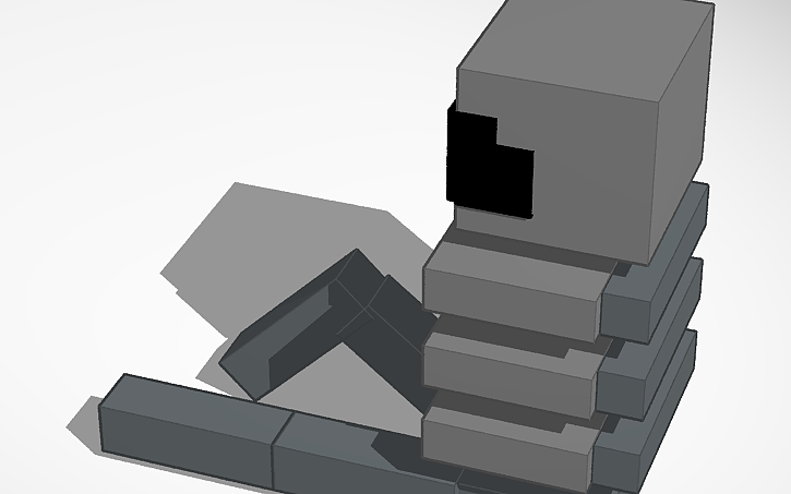 3D design Rattledash(geometry dash) - Tinkercad