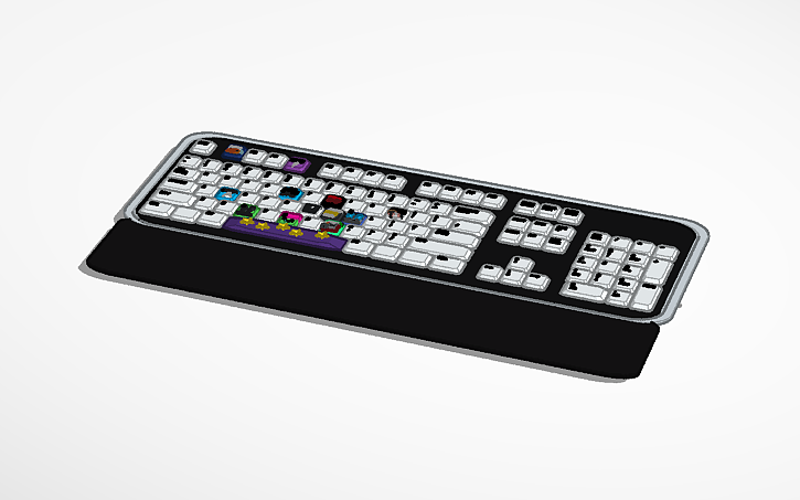 3D design Copy of Community Keyboard - Tinkercad