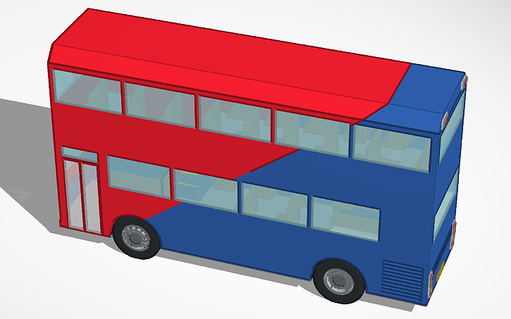 3D design More Bus Double decker Bus - Tinkercad