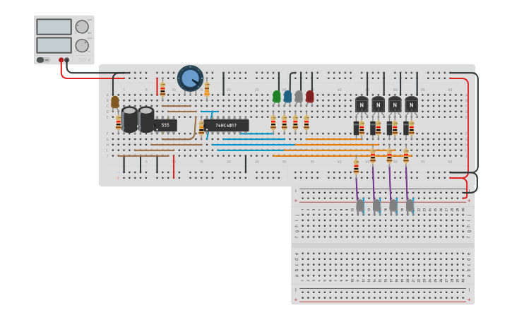 Circuit design ECU BÁSICO - Tinkercad