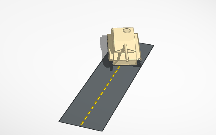 3D design Simple tank - Tinkercad