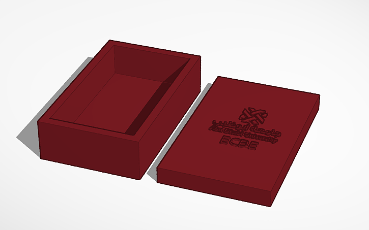 3D design 2D box - Tinkercad