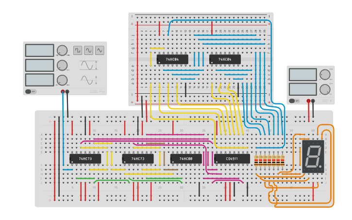 Circuit Design Mod 10 Up Down Counter Tinkercad