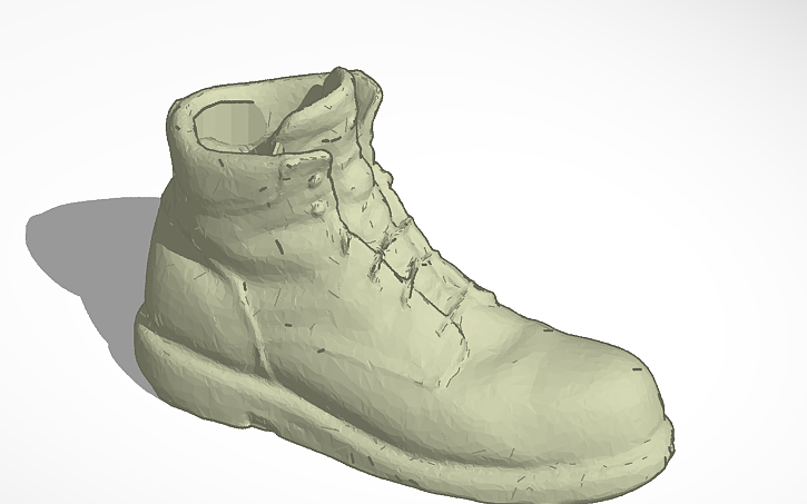 3D design Boot_Planter - Tinkercad