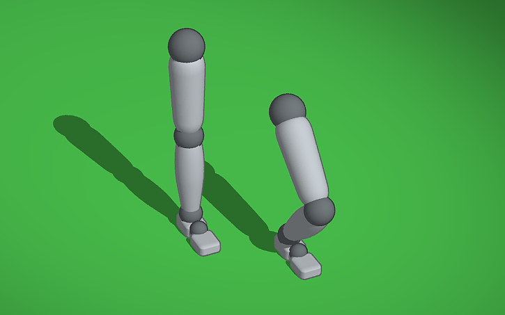 3D design simple prosthetic leg - Tinkercad