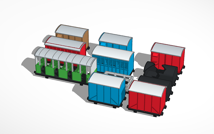 3D design Tallyln/skarloey railway rolling stock - Tinkercad