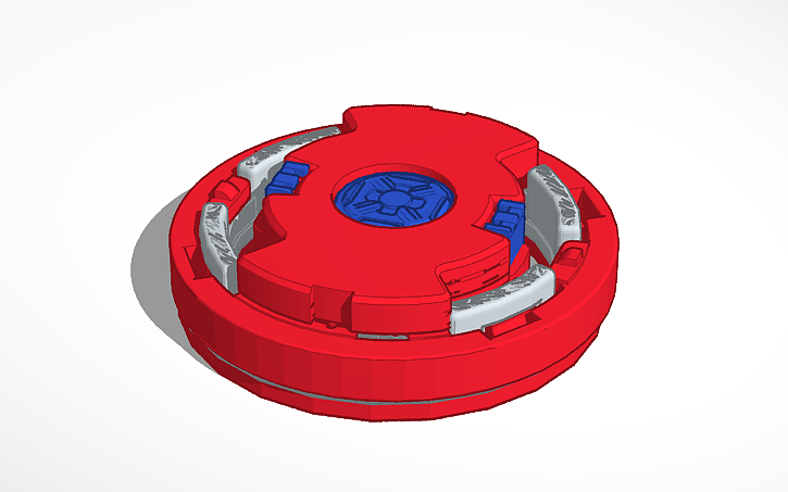 3D design (final model) beyblade burst sparking parts - Tinkercad