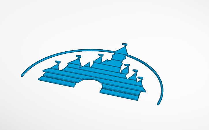 3D design Disney castle - Tinkercad