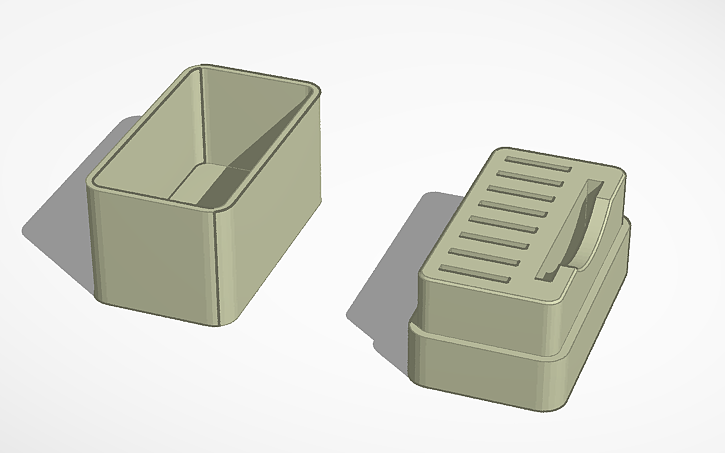 3D design Micro SD Card Holder - Tinkercad