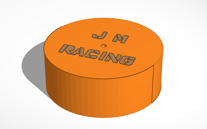 3D design J&M Racing Carb Cover - Tinkercad