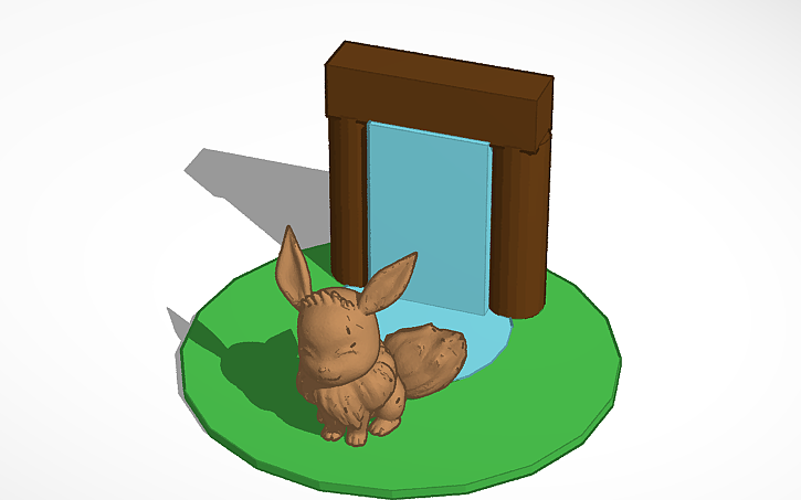3D design waterfall evee - Tinkercad