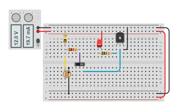 Circuit Design Sensor Ldr Tinkercad