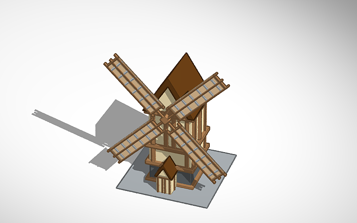 3D design Wind Mill - Tinkercad