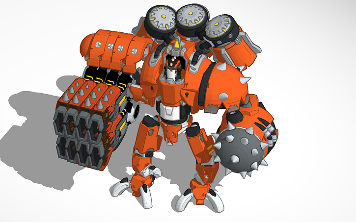 3D design mega bot - Tinkercad