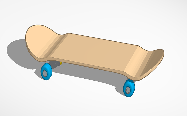 3D design skateboard - Tinkercad