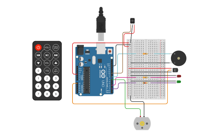 Circuit design FSE 101 fan project - Tinkercad